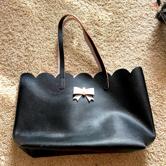 SHEIN | Bags | Shein Black Tote Purse Large Bag | Poshmark